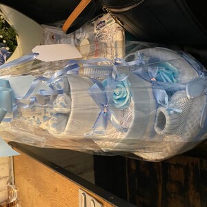 Neutral Nappy Cake Baby Shower Gift Unisex Nappy Cake Cream - Etsy