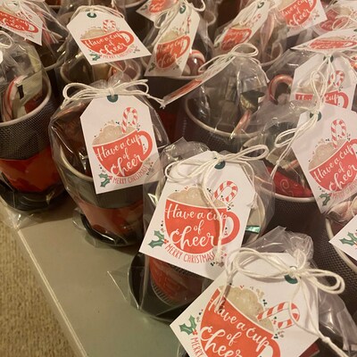 PRINTABLE Christmas Coffee Gift Tags, Teacher Gift Tags Teacher ...