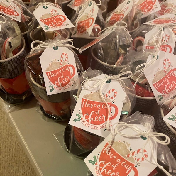 PRINTABLE Christmas Coffee Gift Tags, Teacher Gift Tags Teacher ...