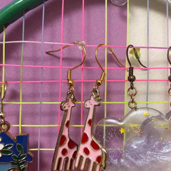 Scary Skull Earrings, Menacing Skeleton Head With Brilliant Red Rose in ...