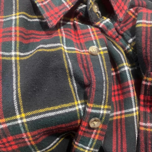 Bleached Plaid Flannel Shirt, Custom Flannel, Shirts for Women and Men ...