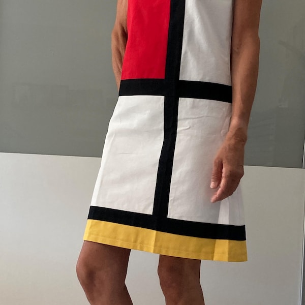 Mondrian Dress, Mod Designer Dress, Made to Measure Dress, Iconic Dress ...