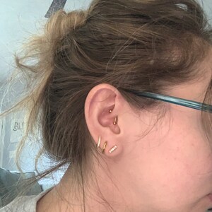 Daith Earring Daith Piercing 16g Rook Earring Rook Piercing Eyebrow ...