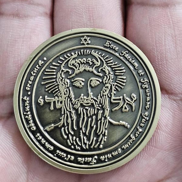 King Solomon Seal Coin 1fitall Bezel Necklace - Etsy