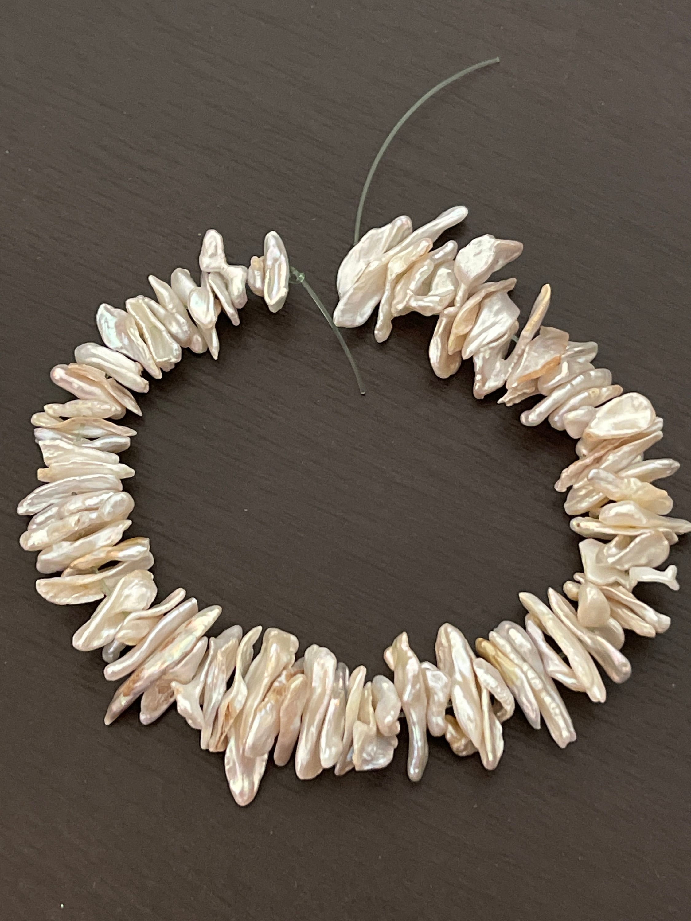 Natural Baroque Keshi Pearl Beads | Cultured Freshwater Pearls | Sold ...