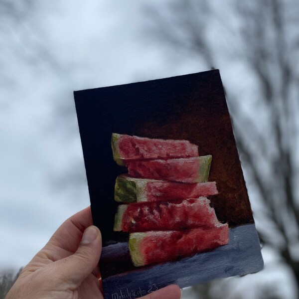 Tomato Oil Painting, Tomato Still Life, Cucumbers Kitchen Wall Art ...