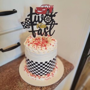 Edible Black and White Checkered Flag Cake Wraps and Strips. for Cakes ...