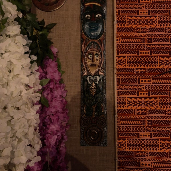 Tiki Totem Toss Tiki Mask W/ Hidden Game Inside - Etsy