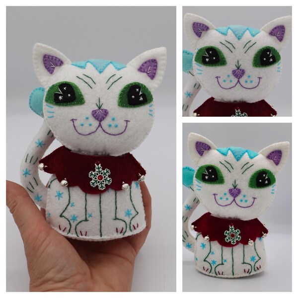 Halloween Cat PDF Pattern, DIY Sewing Feltie - Etsy
