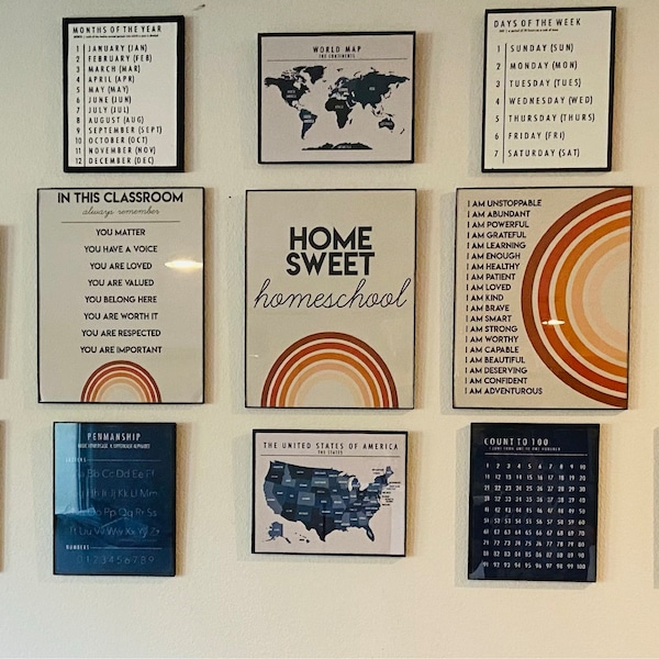 Educational Posters | 35 PRINTABLES | Classroom Decor Bundle ...