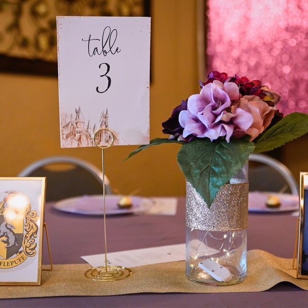 Wizard Wedding Table Numbers Template, Printable Magical Table Numbers ...