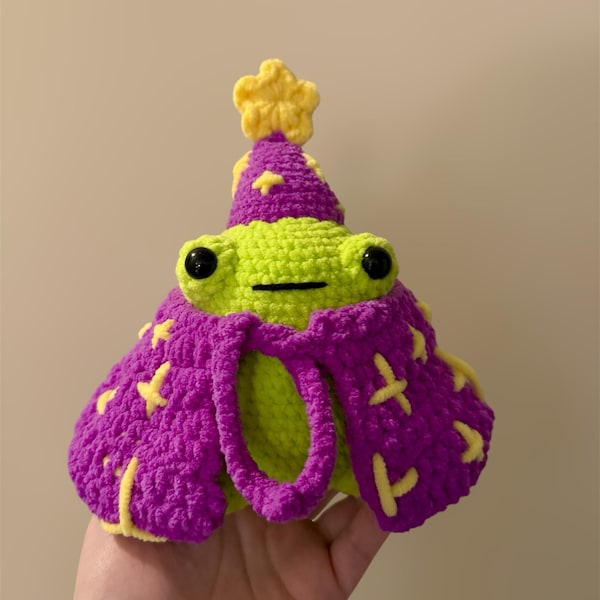 Wizard Frog Crochet Pattern Bundle / Chunky Crochet Wizard Mage / US ...