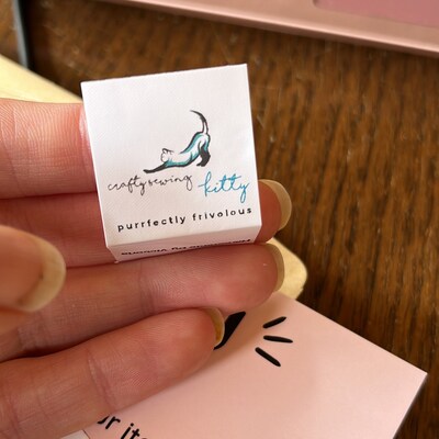 Custom White Fabric Clothing Labels Product Tags Handmade Items ...