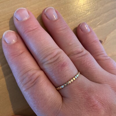 14k Gold Filled Ring, Gold Stackable Rings, Dainty Gold Ring Set, 14k ...