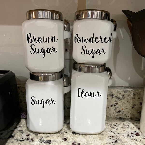 Pantry Labels/kitchen Canister Decal Pantry Labels/pantry Organization ...
