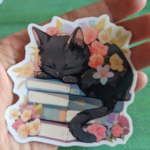 Stack of Books Sticker, Pastel Colors, Kindle Sticker, Autumn Stickers ...