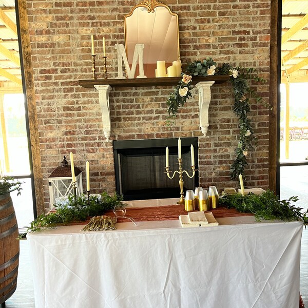 8 Inch Letter H in Burnt Orange Cottage Chic and Distressed Primitive ...