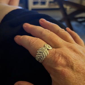 Hemlock Tree Branch Ring, Sterling Silver Ring, Branch Ring, Pine ...