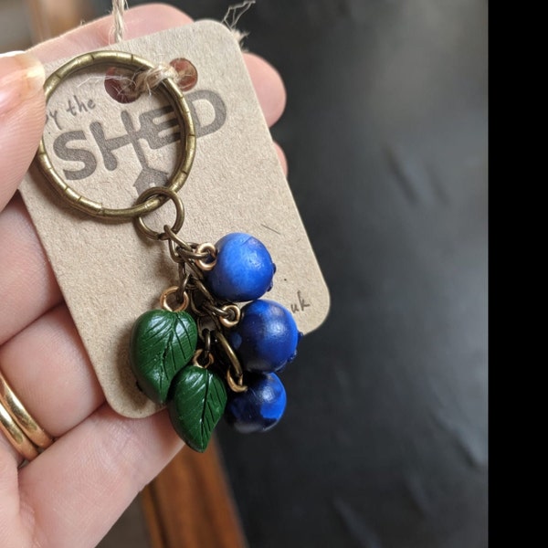 By the Shed Blueberry Charm Keyring - Fruit - Vegetables - Gardening ...