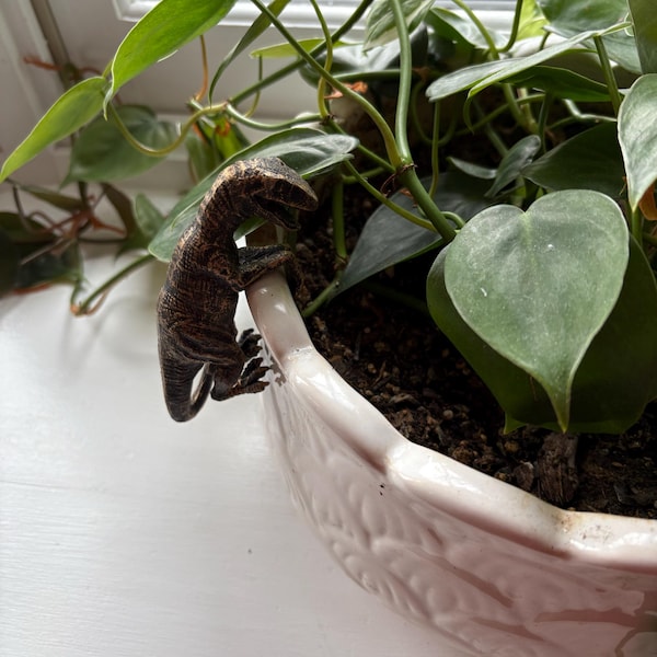 Charming Hedgehog Pot Buddy Hanger | Whimsical Garden Decor - Etsy