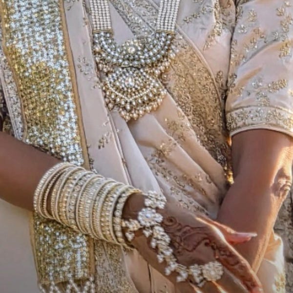 Kundan Single Hath Paan/bracelet/haath Phool/hathh Panja/finger Hand ...