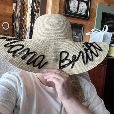 Custom Sun Hat Sun Hat-beach Hat Boho Hat Personalized Bachelorette ...