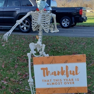 Thankful This Year Almost Over Yard Sign With H-stake Funny - Etsy