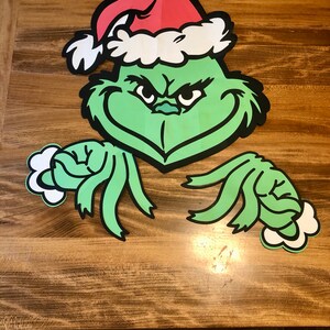 The Grinch Head Hands and Feet Christmas Digital Download - Etsy UK