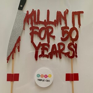 Horror Knife Cake Topper/horror Cake Topper/halloween Happy - Etsy