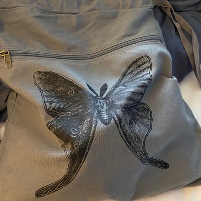 Luna Moth Backpack Canvas Laptop Bag - Etsy