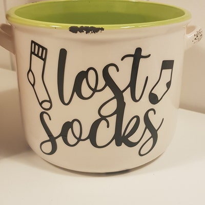Lost Socks Sign Decal Sticker Laundry Room Decal Spare Socks Sticker ...