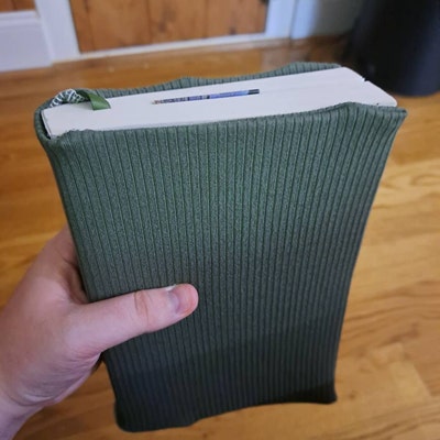 Wrap-around Book Cover, Book Sleeve, Padded Book Cover, Fabric Book ...