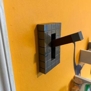 Minecraft-inspired Double Lever Light Switch Plate - Etsy