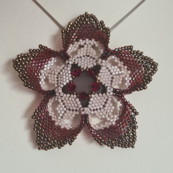 Beading Tutorial Manea Flower - Beading Tutorial, Peyote Stitch, Instant Download, Pdf File ...
