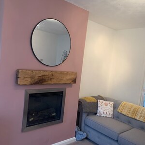 Solid Oak Narrow Mantel Beam Rustic Fireplace Shelf Wooden Mantelpiece ...