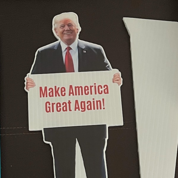 Donald Trump Life Size Cutout Cardboard Figure, Funny Props Party Decor ...
