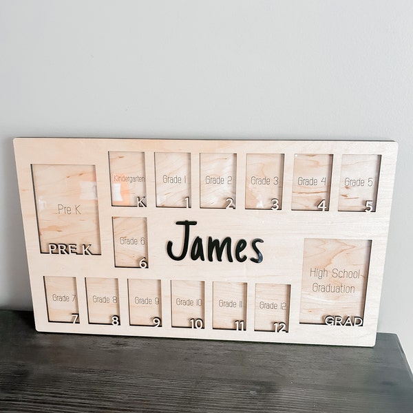 School Years Photo Frame SVG Laser Cut File Kindergarten High School ...