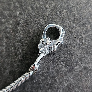 Sterling Silver Dragon Head Clasps, S925 Silver Hook Clasp for Jewelry ...