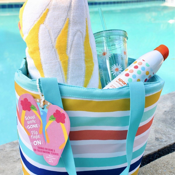 Flip Flop Teacher Gift Printable, Nail Polish Gift, Nail Salon Gift ...