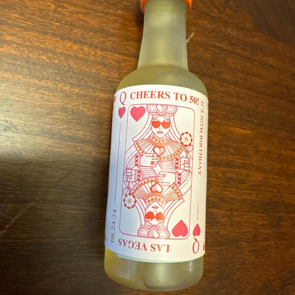 Digital Download Prosecco Label, Custom Prosecco Label, Champagne ...