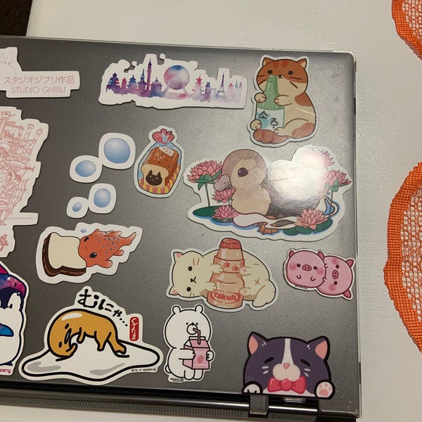 Cat With Asian Drinks Stickers/bubble Tea/ Soju/yakult/ramune/boba ...