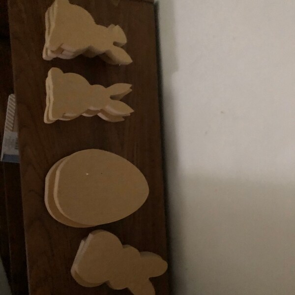 DIY Wood Bunny Cutout- Unfinished Bunny Craft- Kids Craft- MDF Wood ...