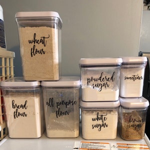 Custom Kitchen Jar Labels, Personalized Kitchen Labels, Kitchen ...
