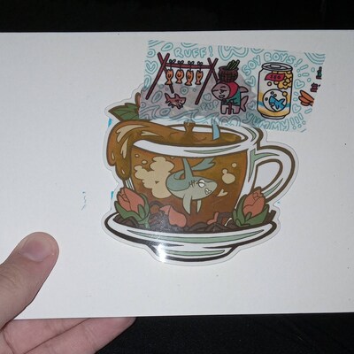 Tea Sharks Sticker Set - Etsy