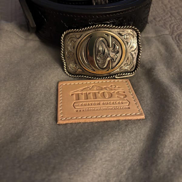 Trophy Western Belt Buckle - Custom Made - German Silver - Hand ...