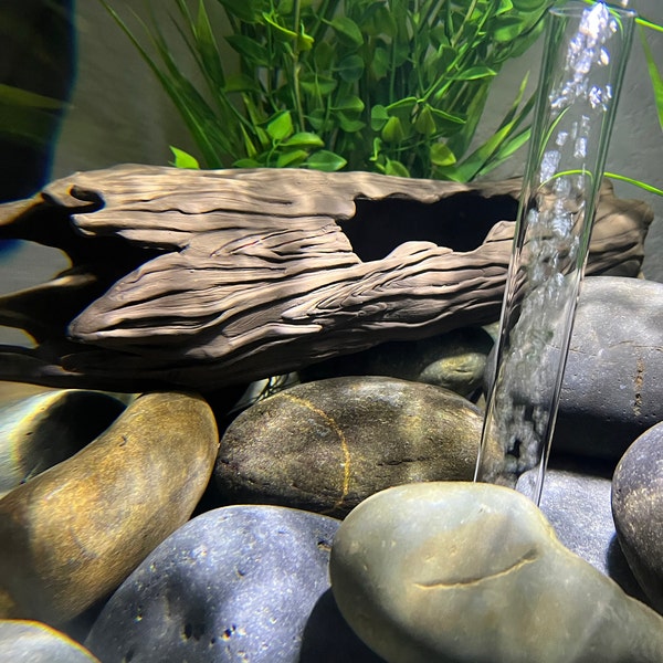 Handcrafted Spanish Clay Aquarium Cave: Eco-friendly Ceramic Fish ...