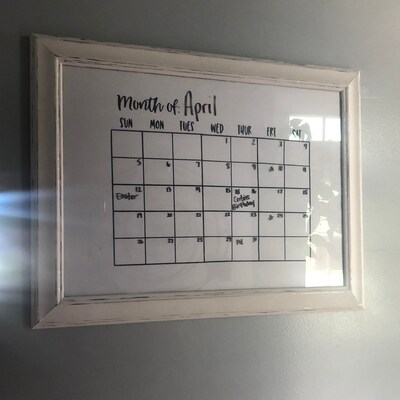 Monthly Calendar Calendar Cutting File SVG, DXF, PNG & Jpg - Etsy