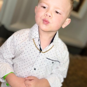 Kid's Gold Cuban Chain Necklace - Etsy