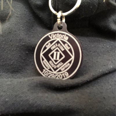 Personalized NA Anniversary Key Tag, Anodized Aluminum Narcotics ...