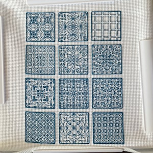 Mini-motifs Blackwork Sampler Pattern - Etsy